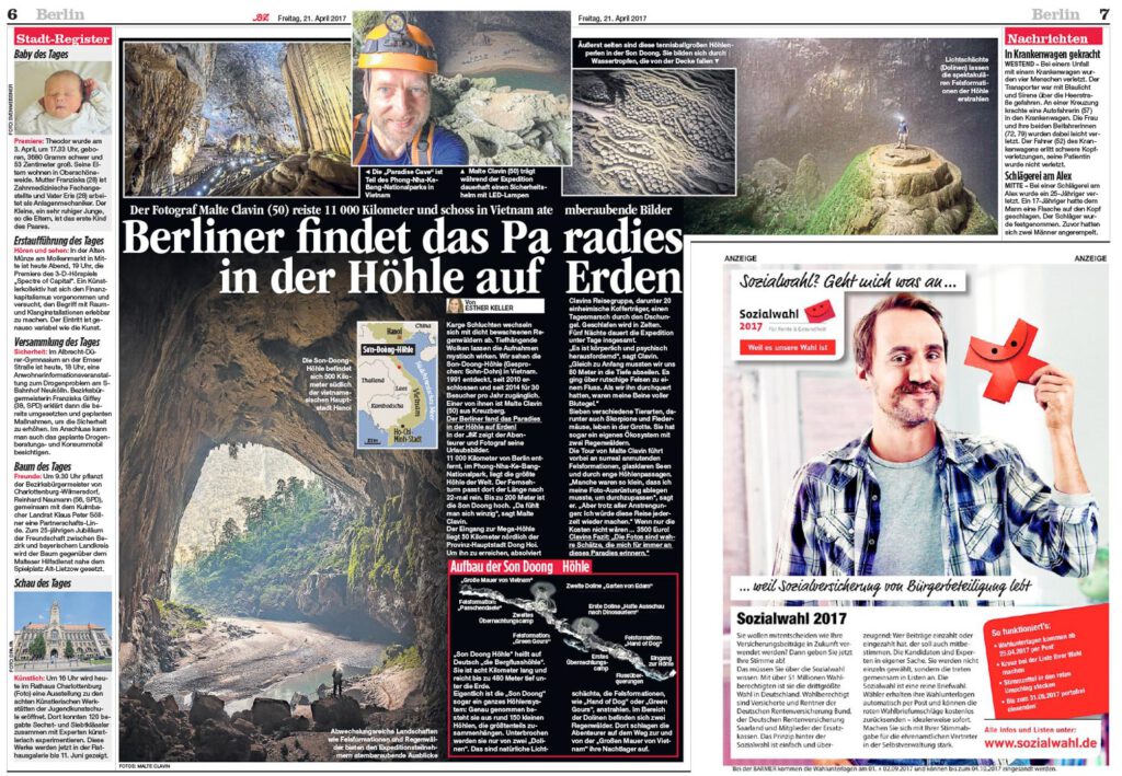 Berliner finds paradise in the deepest cave on earth | Malte Clavin